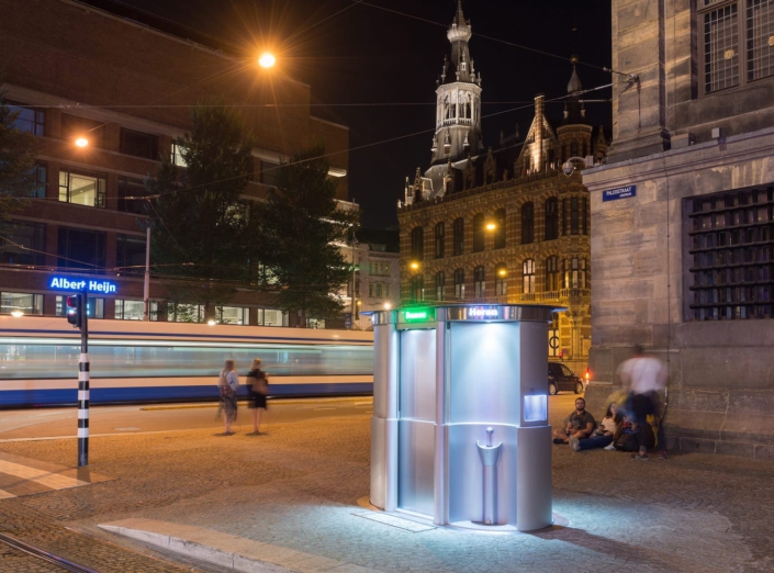 UriLift Combi is a public urinal for ladies and gentlemen